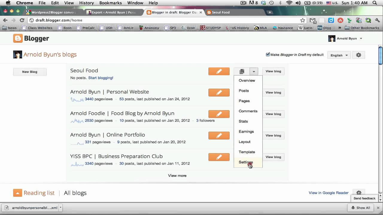 Blogger: Exporting Wordpress to Blogger (2012) - YouTube
