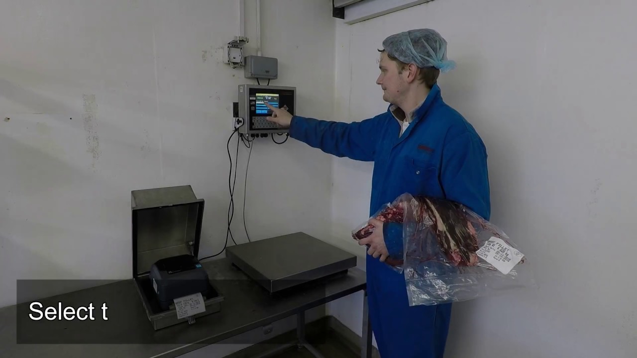 Meat Weighing, Labelling and Traceability PLU Software - YouTube