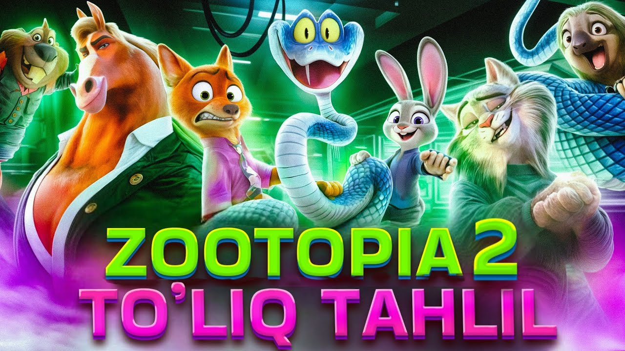 HAYVONLAR SHAHRI 2 MULTFILMI UZBEK TILIDA TOLIQ TAHLIL | 3-QISM ...