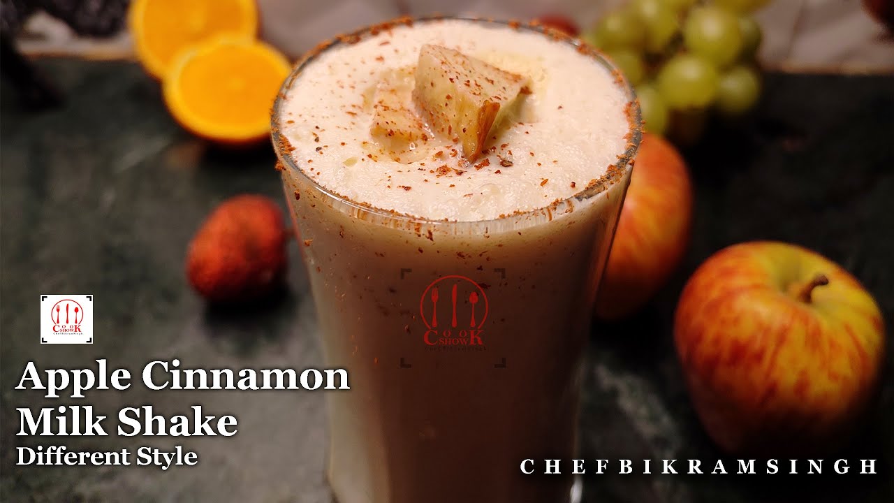 Apple Cinnamon Milkshake | Apple Milkshake With Condensed milk ...