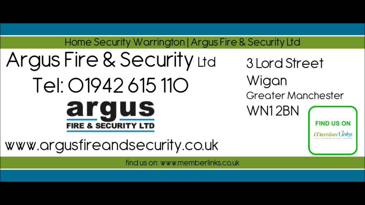 Home Security Warrington | Argus Fire & Security Ltd - YouTube