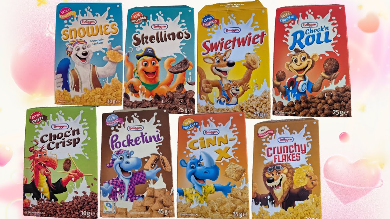 ASMR Mini Cereal Packs | Food Review #asmr #satisfying #foodreview # ...