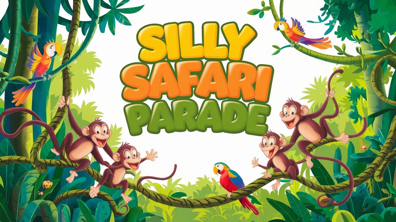🦁🐘 Silly Safari Parade | Fun Animal Song for Kids | Jungle Dance & Sing ...