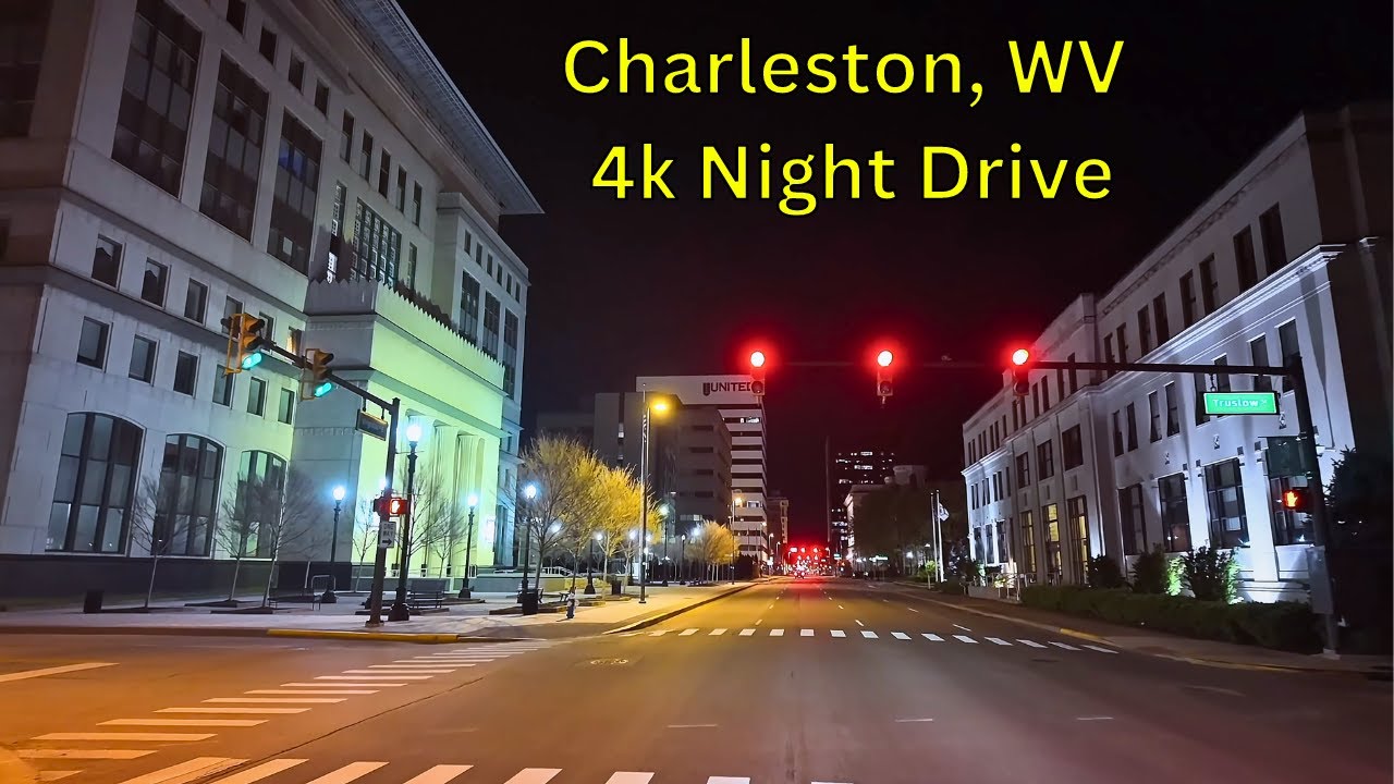 Night Drive Through Charleston, West Virginia 4k - YouTube