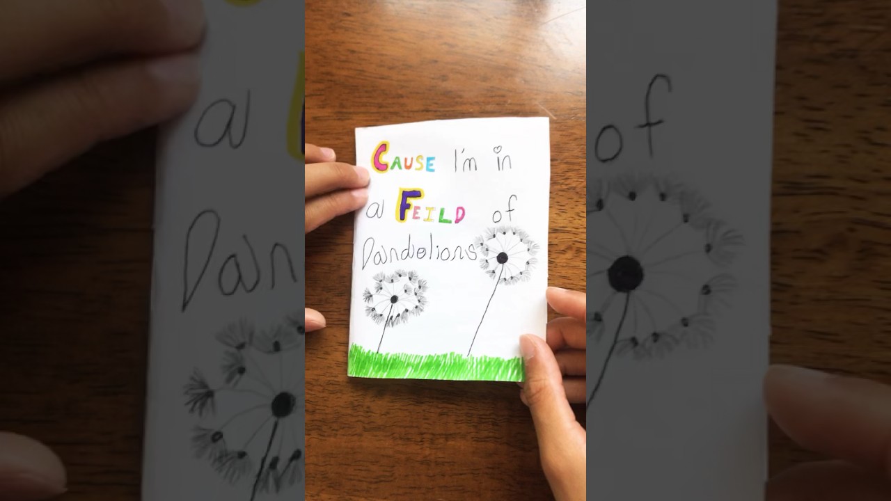 Dandelion Lyric Book #diy#lyric book#easy 🌼 - YouTube