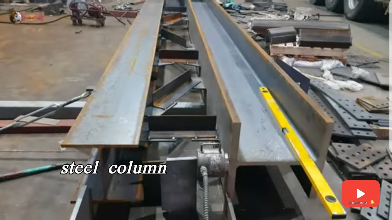 working shorts, Installation steel column. - YouTube