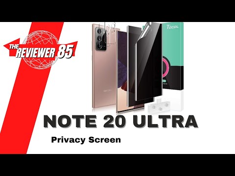 Note 20 Ultra Privacy Screen Protector - YouTube