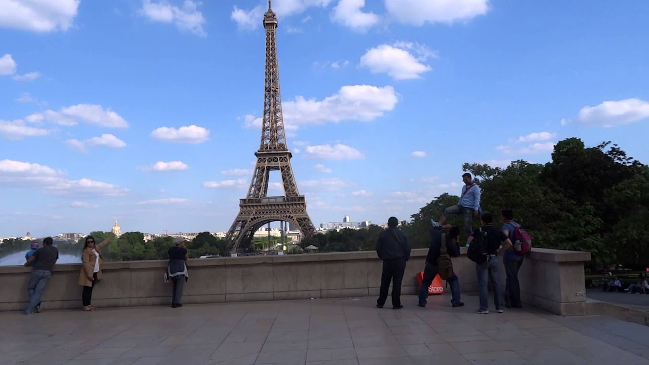 Chaillot Palace, Eiffel Tower, Paris, France - YouTube