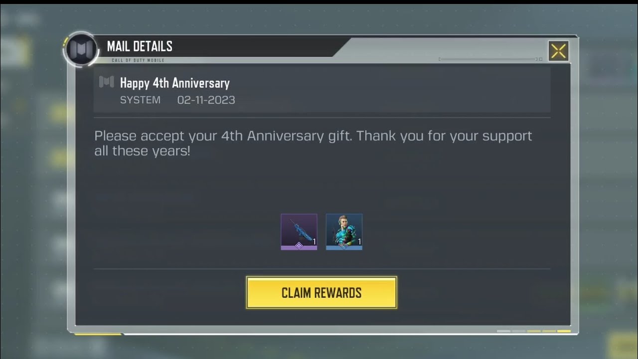 Collect COD mobile 4th Anniversary Reward - YouTube