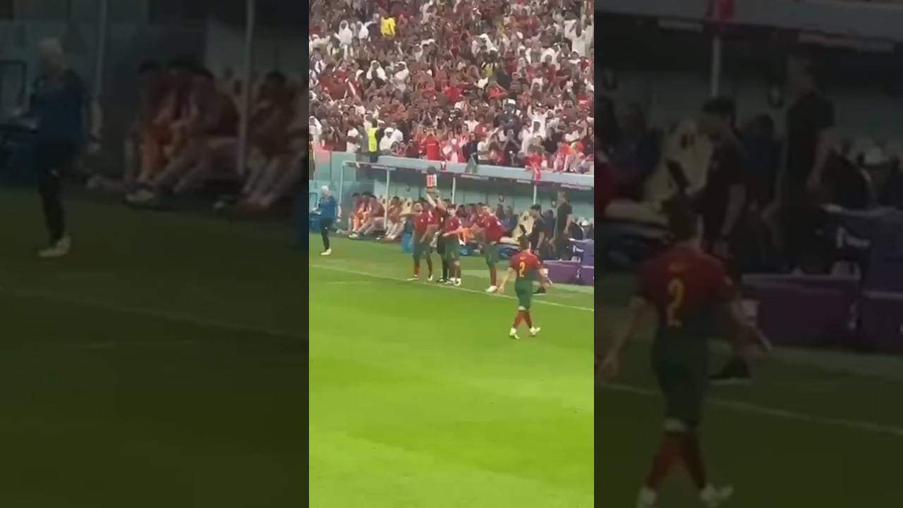 Fans cheered as Ronaldo was substituted onto the field. - YouTube