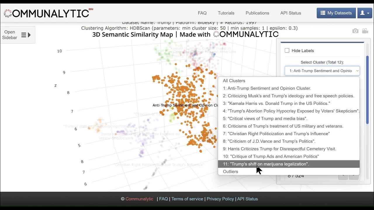 How to generate and visualize embeddings using Communalytic’s 3D Semantic Similarity Map - YouTube