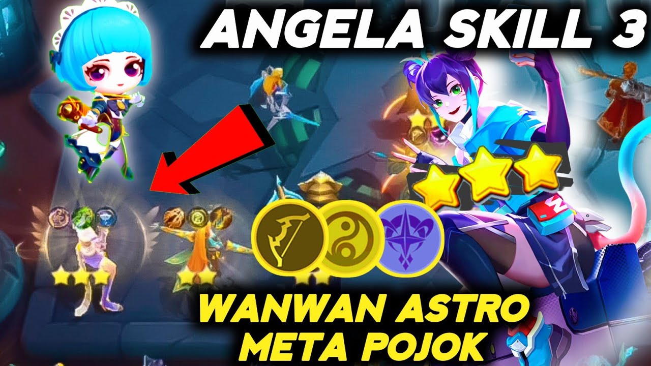 WANWAN META POJOK !! COMMANDER ANGELA SKILL 3 SYNERGY ARCHER CADIA ...