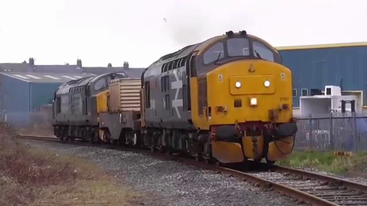 37401/37602 6c51 Sellafield - Heysham flask train, 4th February 2016 ...