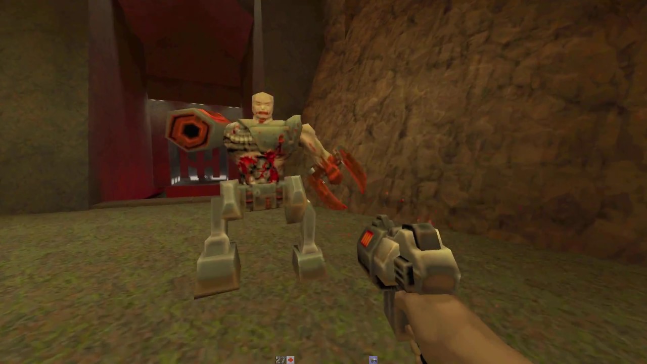 Quake 2 PC Gameplay Blaster Only Challenge 1080p (Part 1) - YouTube