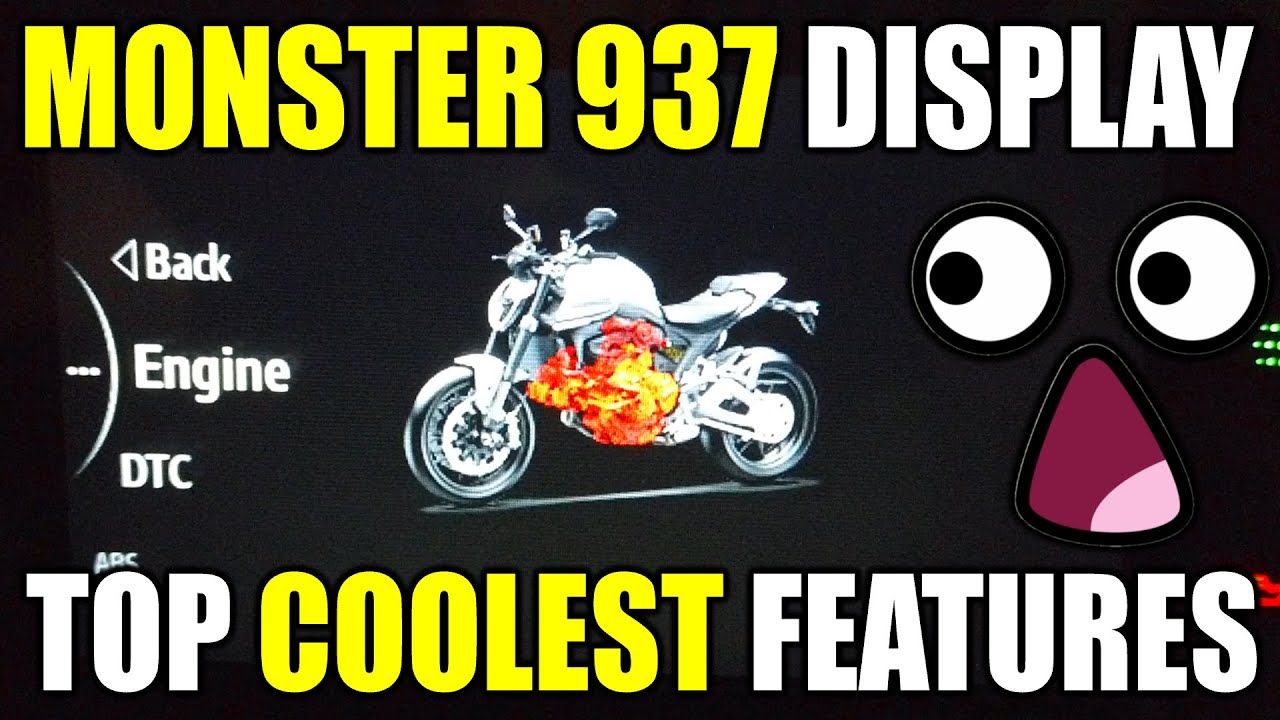 Ducati Monster 937 TFT Display Top COOLEST Features and How to Use It ...