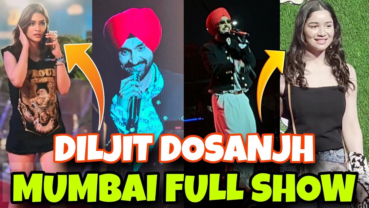 Diljit Dosanjh Mumbai Full Live Concert | Diljit Mumbai Live Show ...