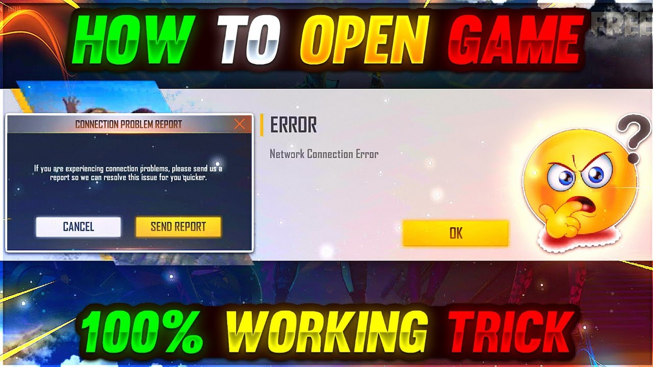 How To Solve Network Connection Error Glitch 😱🔥 100% Working Trick😎 ...
