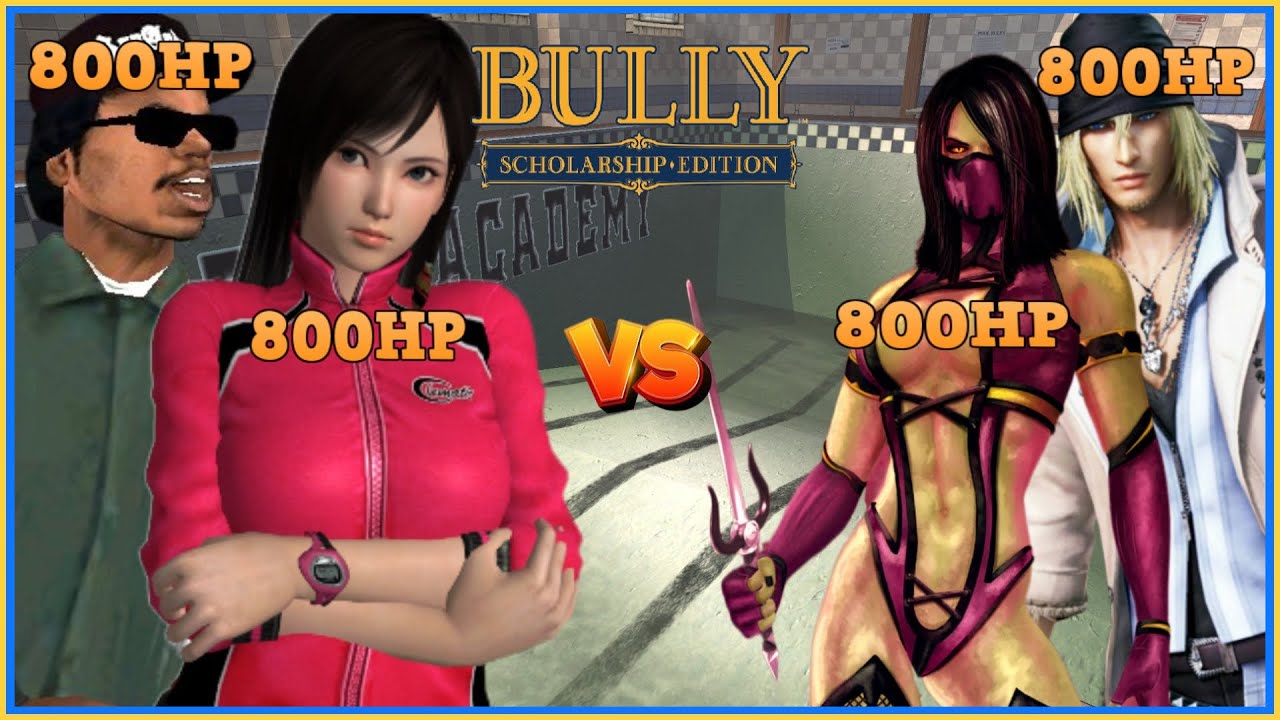 Bully SE: Ryder & Kokoro VS Mileena & Snow Villiers | GTA & DOA VS MK & FF ! - YouTube