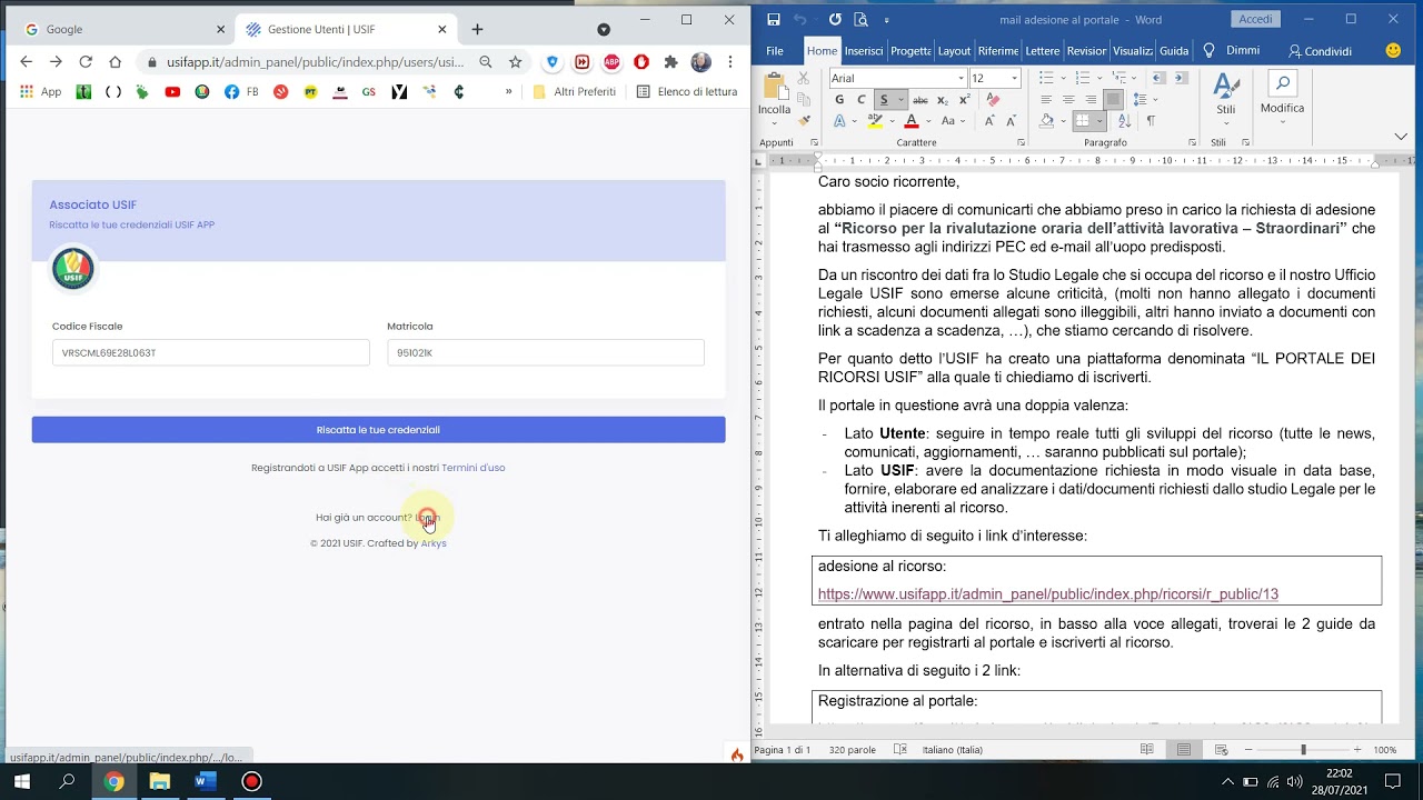 Ricorso straordinari - Fase 3: Accesso alla piattaforma informatica ...