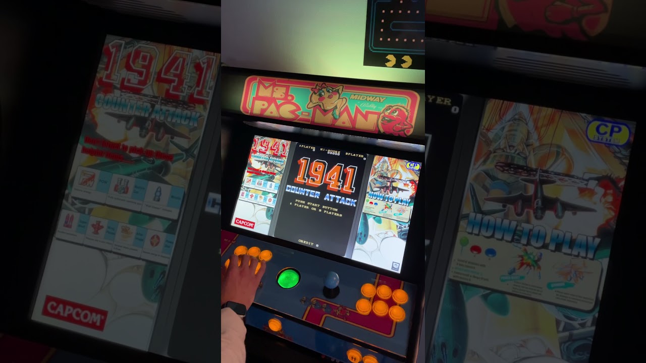 1941 Arcade Game On A 22” Bartop Arcade CNC Cut From Retropie Video ...