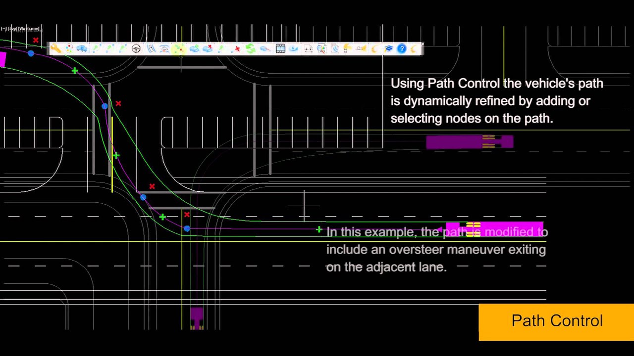AutoTURN 9 0 Path Control 1080p - YouTube