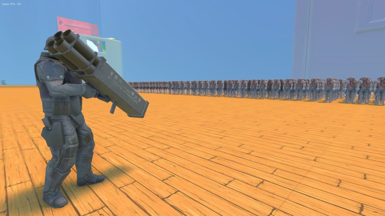 4 BARREL ROCKET LAUNCHER vs DEVILS MOSTERS IN BEDROOM | UEBS 2 - YouTube