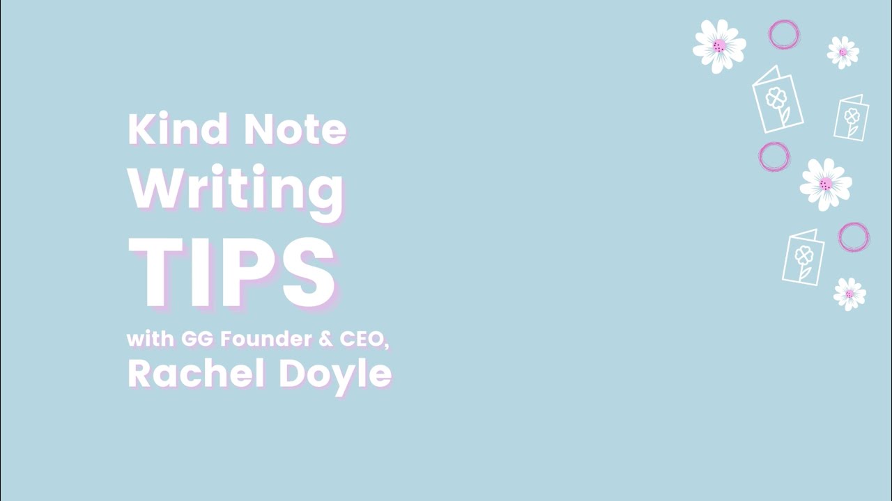 #MyDearFriend Spring Kind Note Writing Tips - YouTube