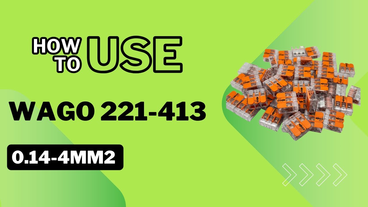 How to use WAGO 221-413 Connectors - YouTube