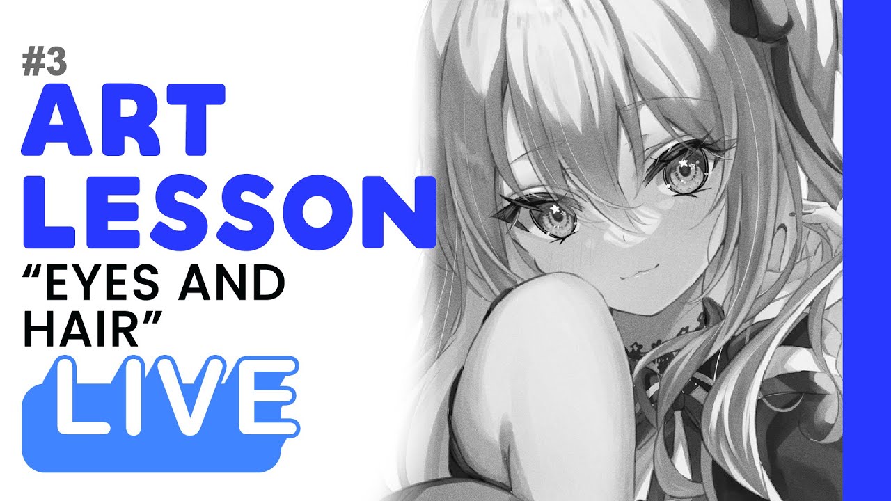 (EN) LEARN HOW TO DRAW EYES AND HAIR [ART LESSON] - YouTube