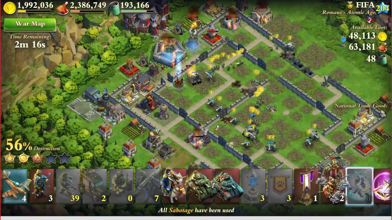 Reddit Army: war attack on #1, level 204 - YouTube
