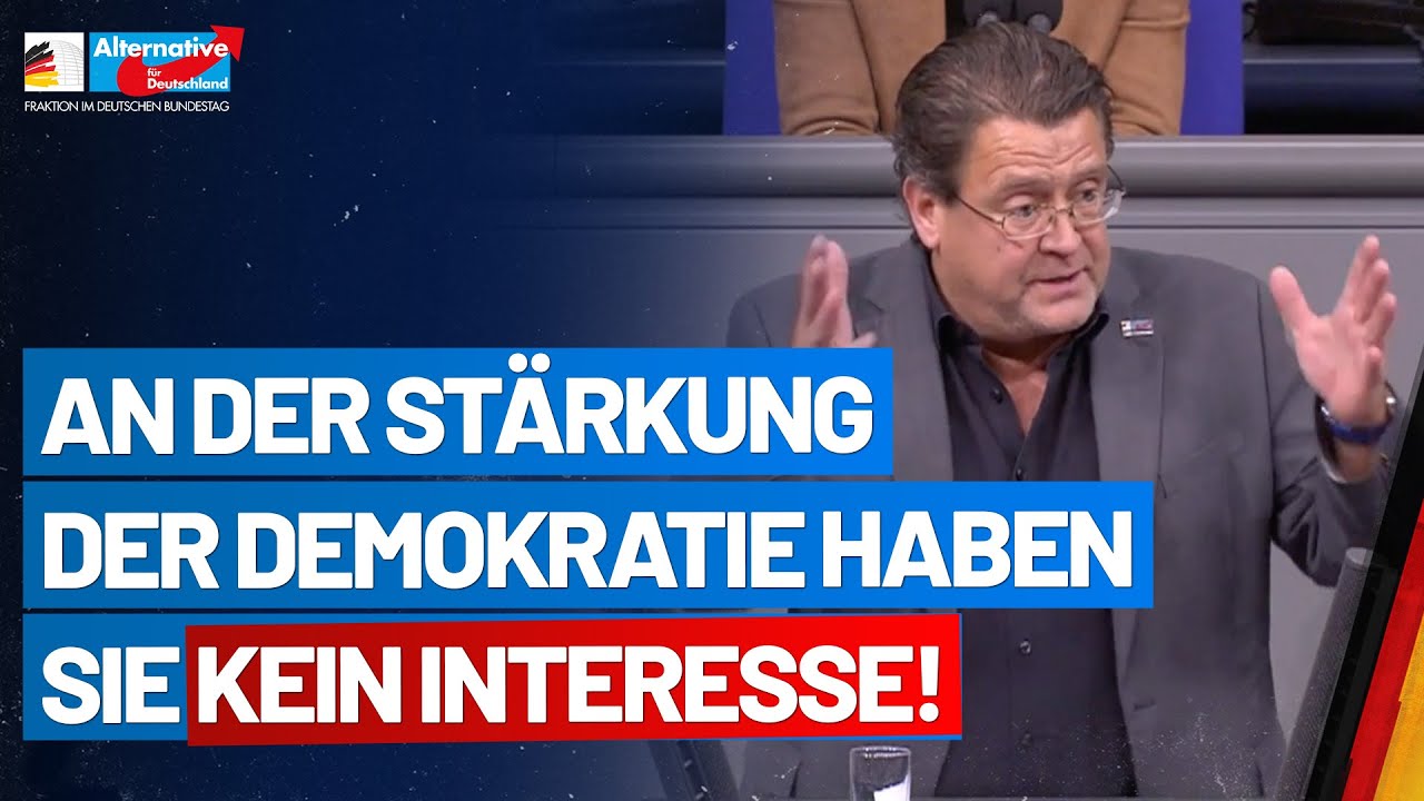 An der Stärkung der Demokratie haben Sie kein Interesse! Stephan ...