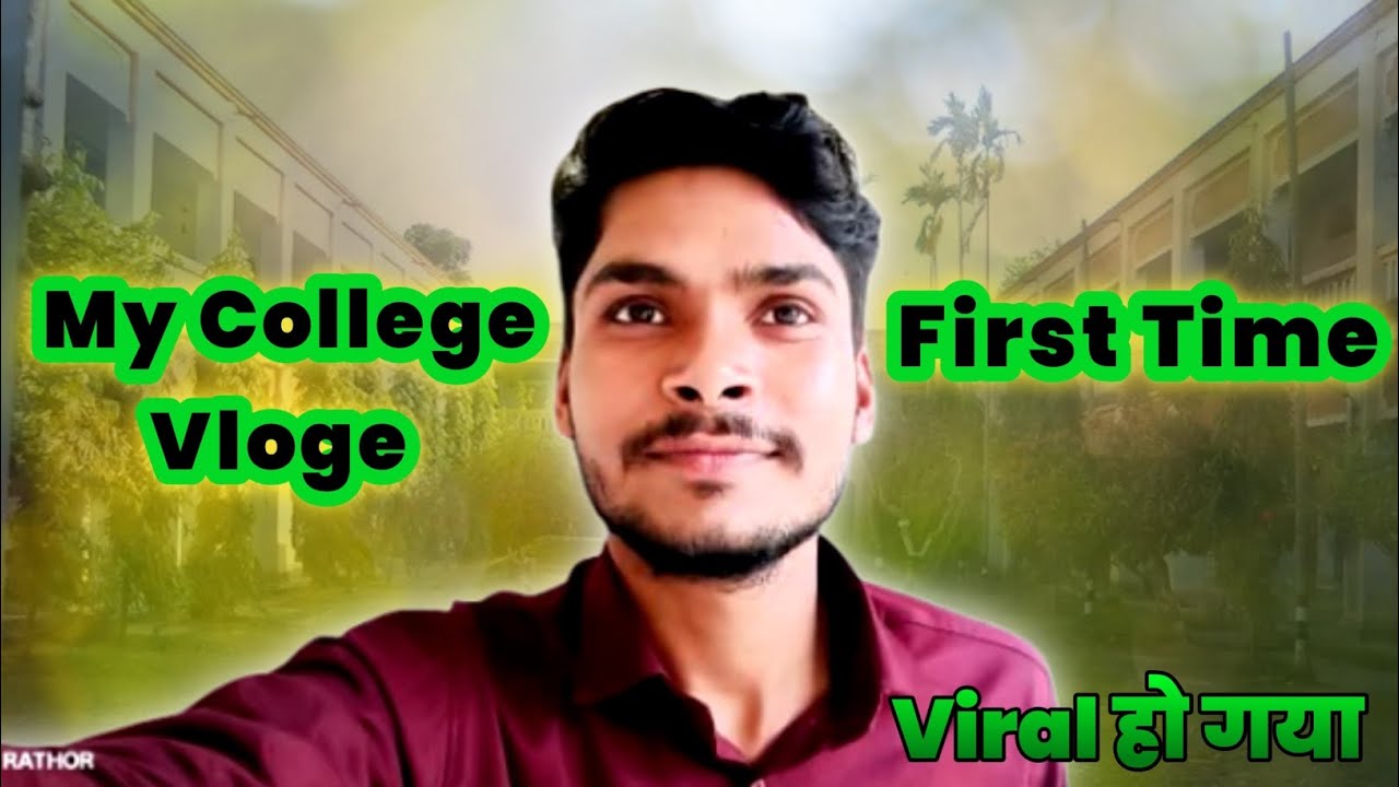 My First Vlog 😂 College || My First Vlog Video 2025 || Rathore Vlogs ...