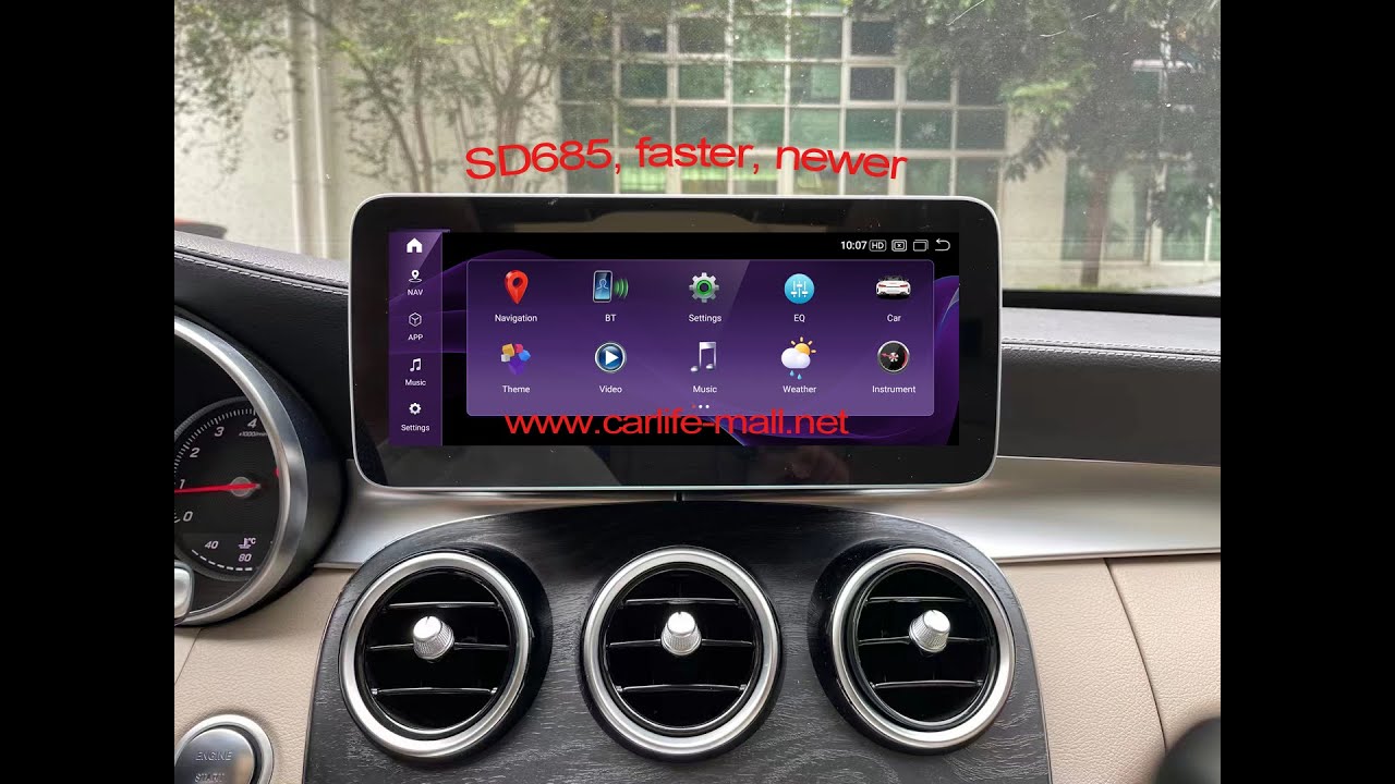 Review and installation video for sd685 benz android 13 screen for A ...