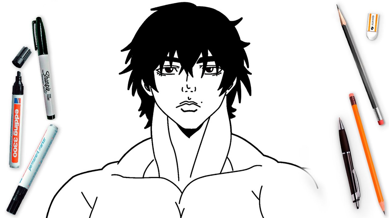 How To Draw Baki Easy Step By Step | Anime Baki the Grappler Drawing ...