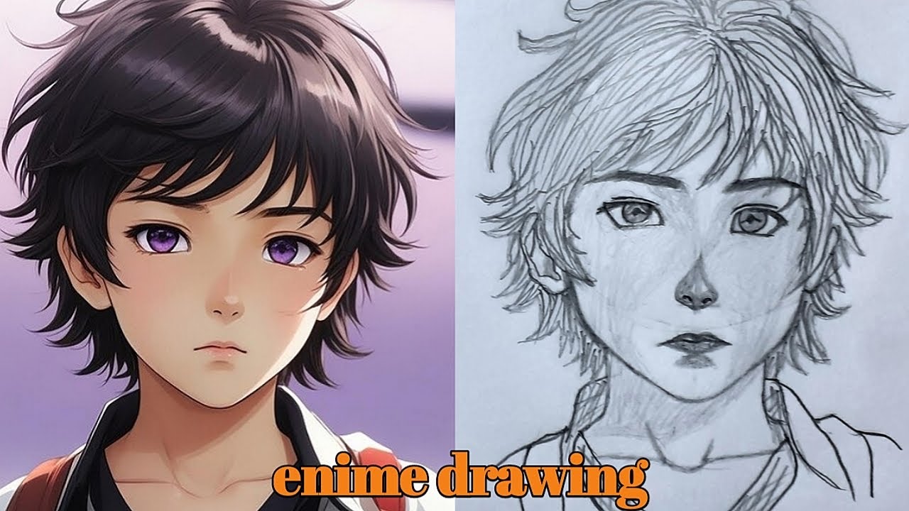 Learn how to draw an anime boy using the loomis method #art #drawing ...