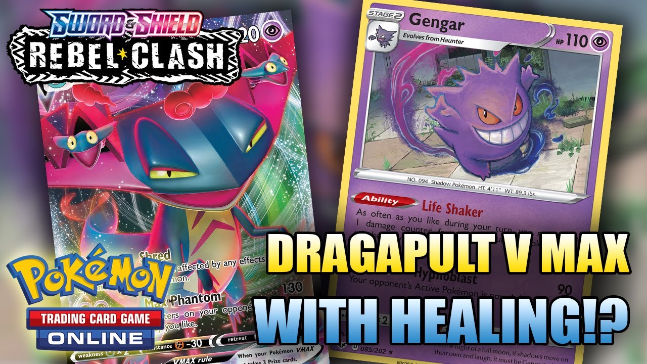 DRAGAPULT V MAX DECK WITH GENGAR = INSANE HEALING!! (Pokemon TCG) - YouTube
