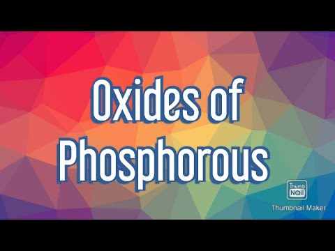 Oxides of Phosphorous acid (P4O6 & P4O10) - YouTube