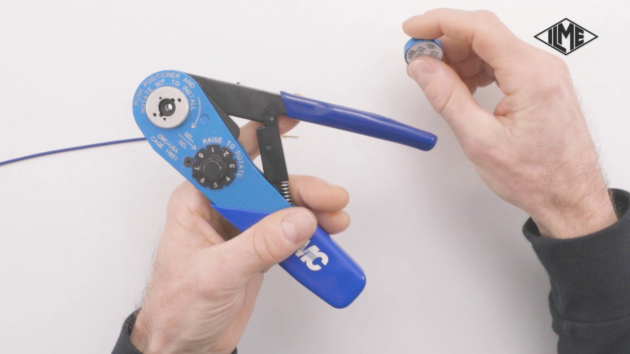 ILME CIPZ D manual crimping tool - tutorial - YouTube