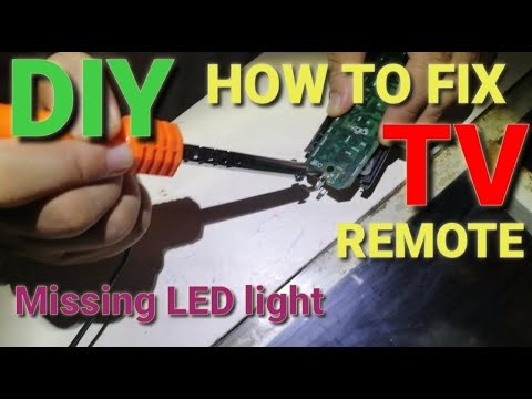 DIY | How to fix damaged TV Remote | Missing Led Light - YouTube