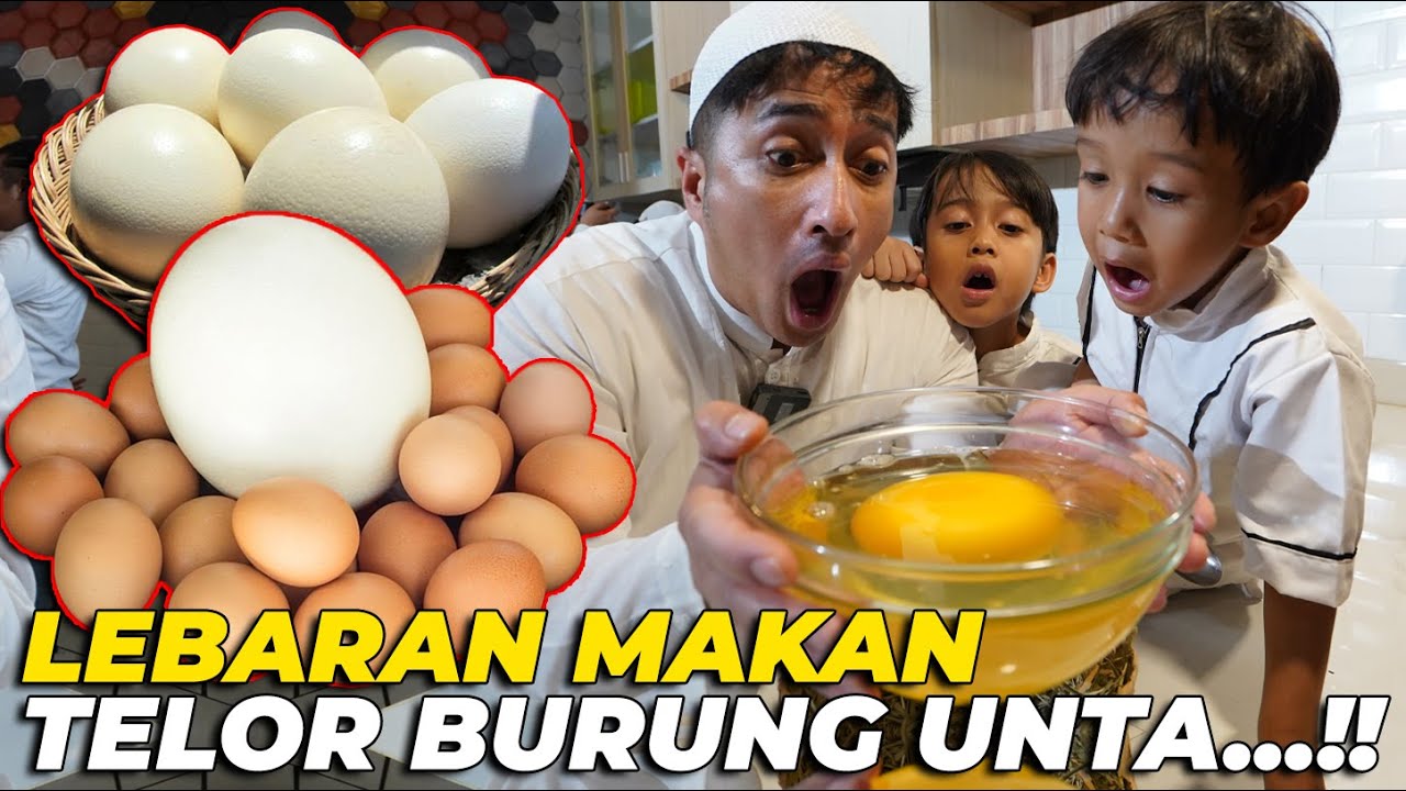 NEKADD..!! MUKBANG TELOR BURUNG UNTA..!! GAK HABIS DI MAKAN SEKANTOR ...