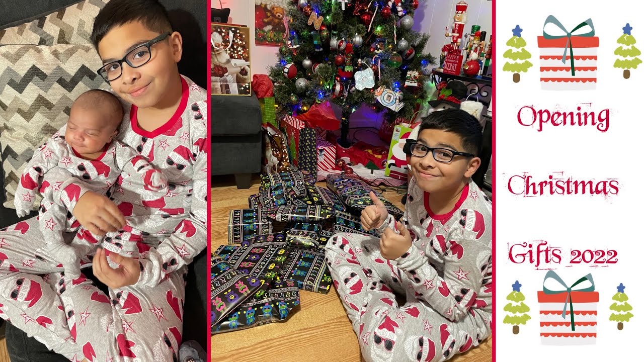 Christmas Morning Opening Presents 2022 - YouTube