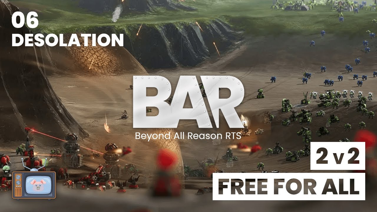 Beyond All Reason [Free For All]: [06 - 2v2 - Desolation] - YouTube