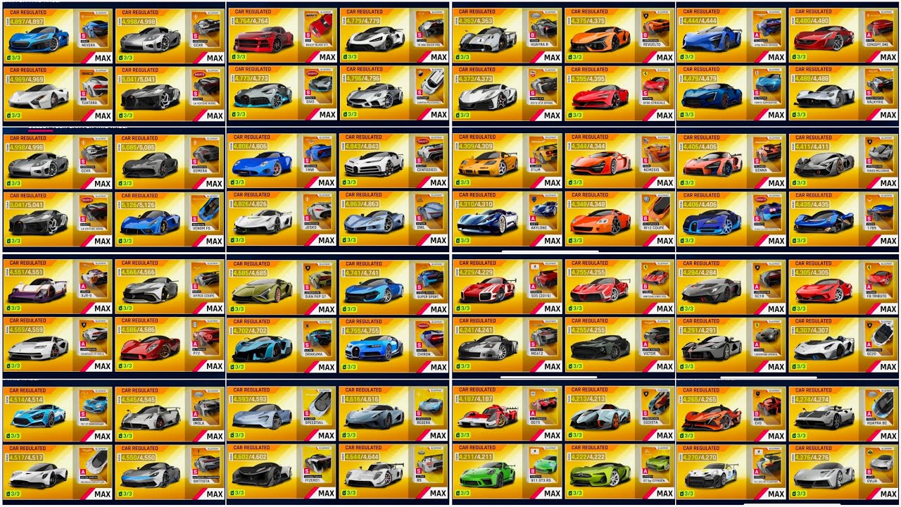 Asphalt 9, ALL CARS GOLD, June 2023, The Garage Of Your Dreams… - YouTube