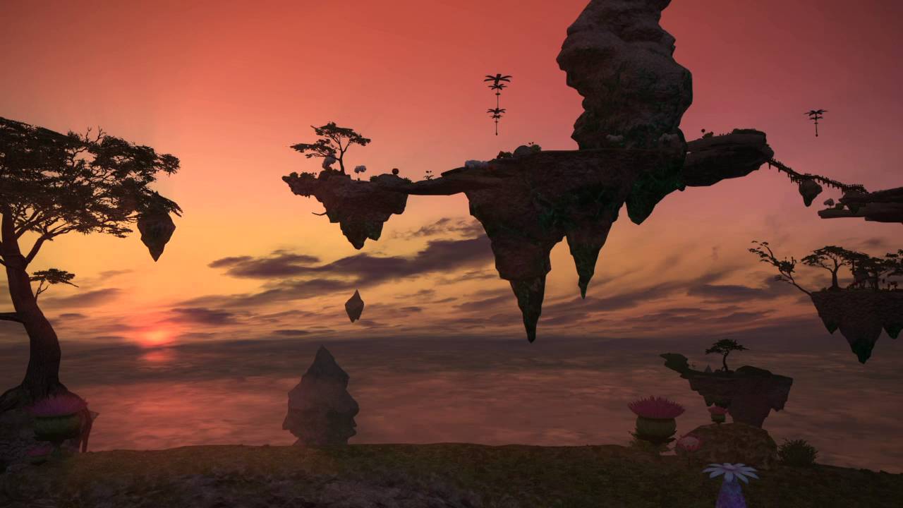 FINAL FANTASY XIV Sunset in Abalathia - YouTube