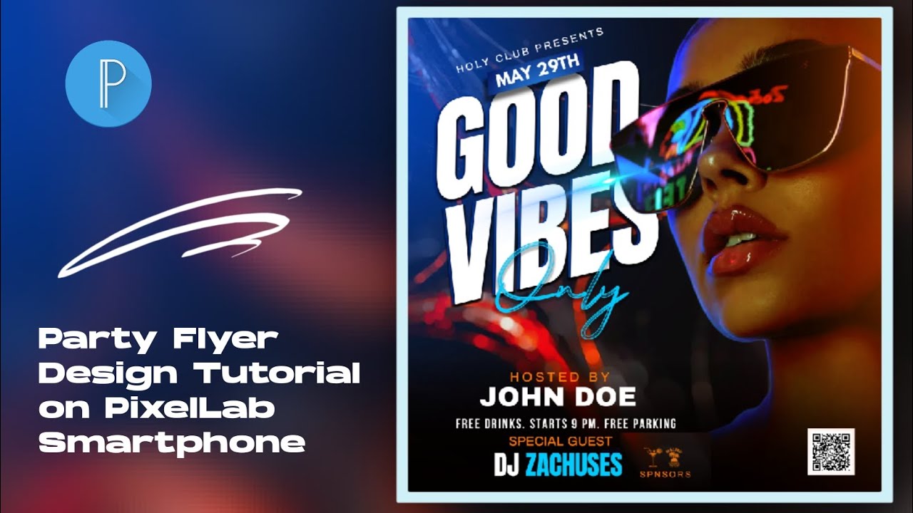 How to Create asFlyer Using a Smartphone | PixelLab Tutorial | Diko ...