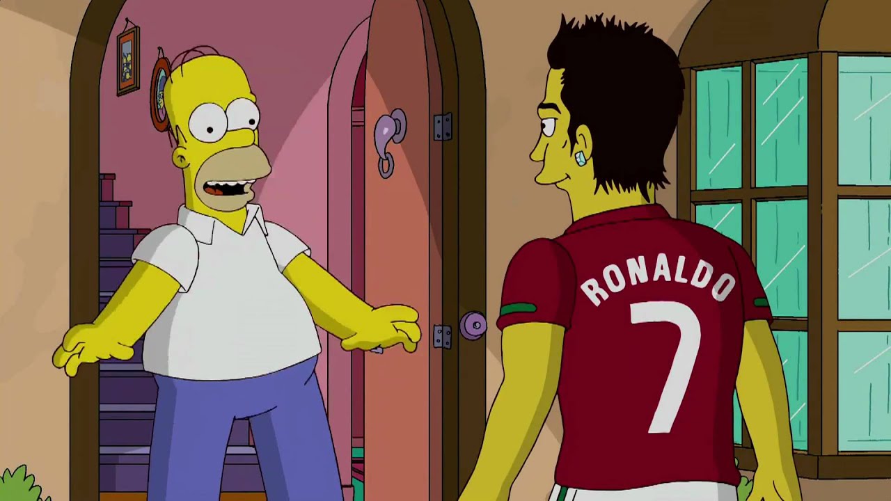 Cristiano Ronaldo on The Simpsons HD - YouTube
