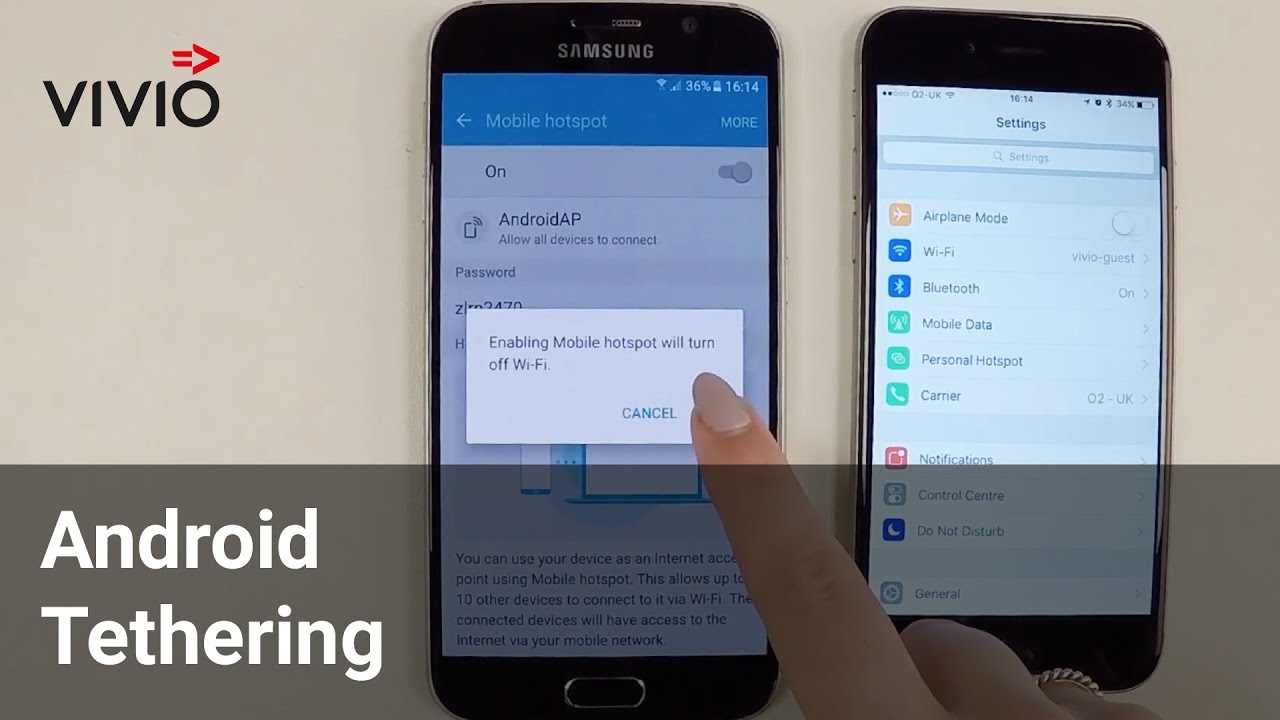 Android tethering - YouTube