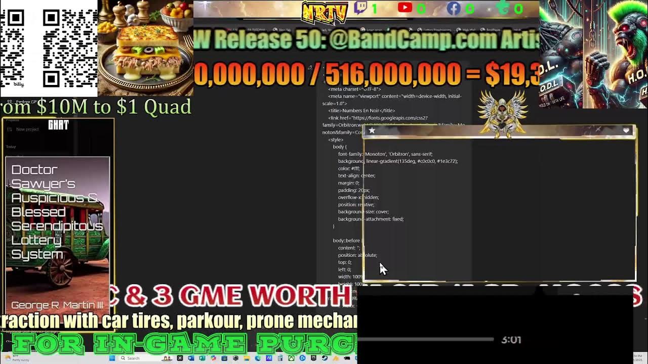 TheRealPlayer1... NRTV WTH Ya Been? Coding & Uploading - YouTube