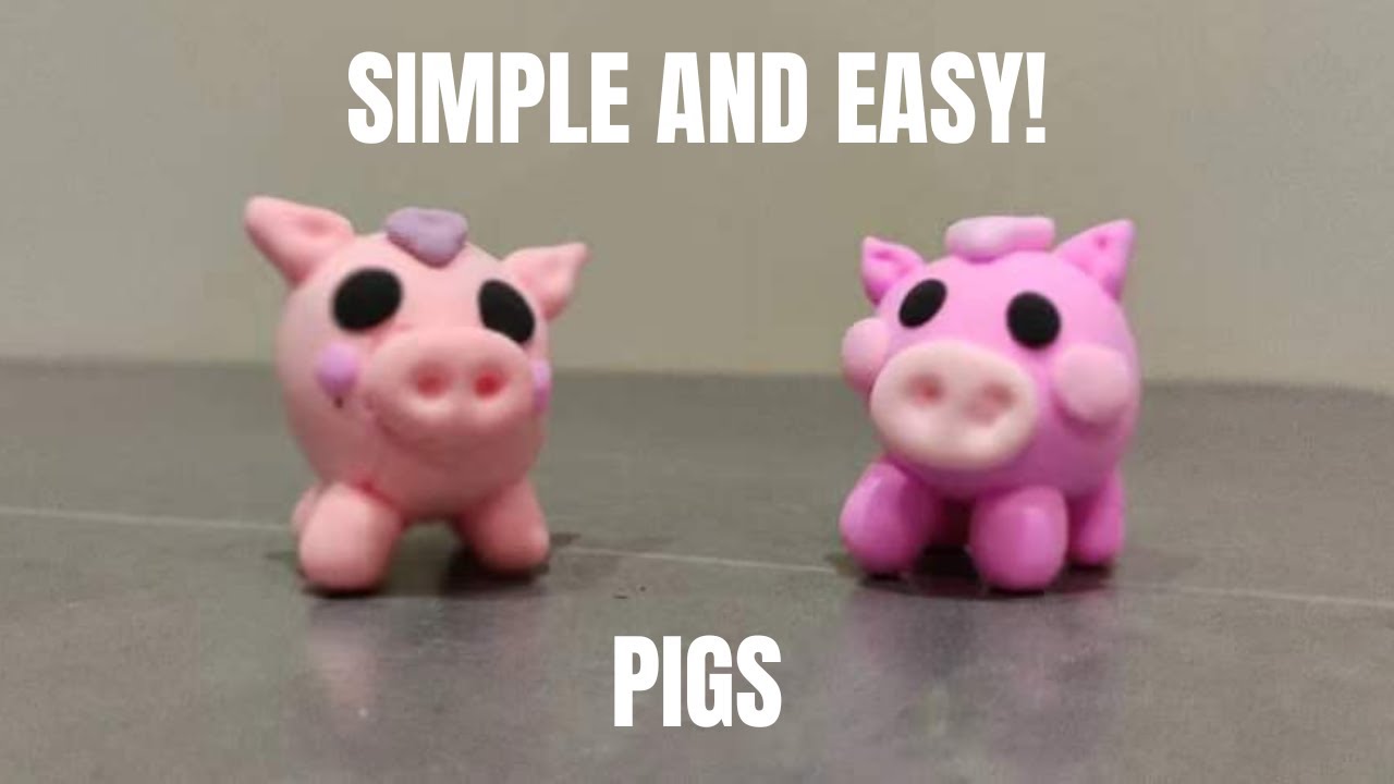 Simple Clay/Playdough Pig - YouTube