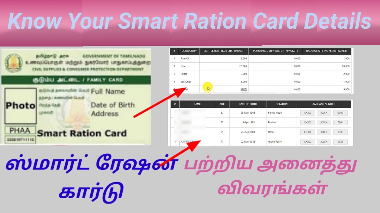 how to check ration card details online in tamilnadu | ration card ...
